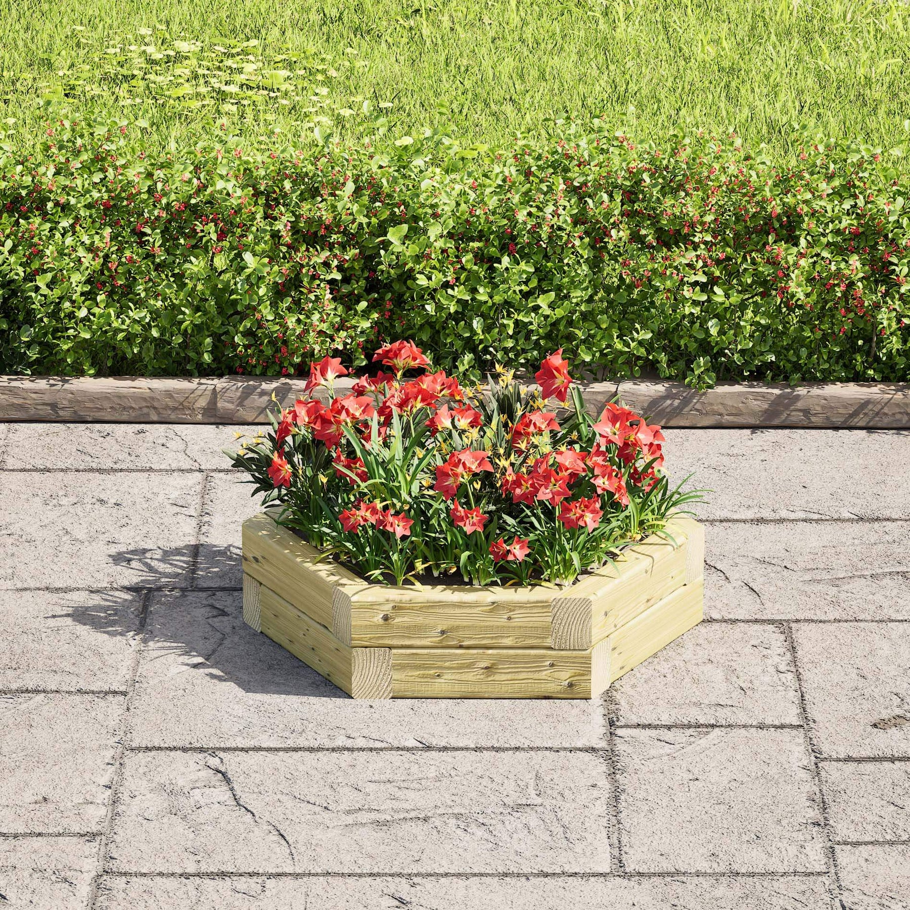 OG Hexagonal Garden Planter - 600mm – OutdoorGardens