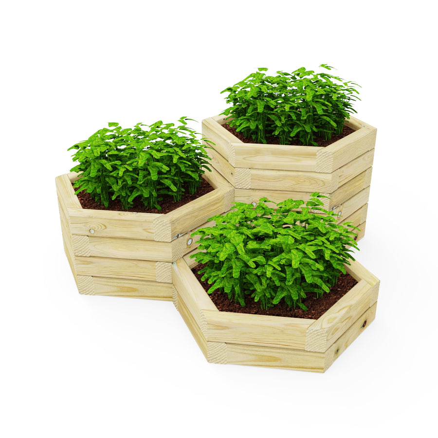 OG Hexagonal Garden Planter - 600mm – OutdoorGardens